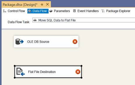 Move Data From SQL Server To Flat File Using SSIS